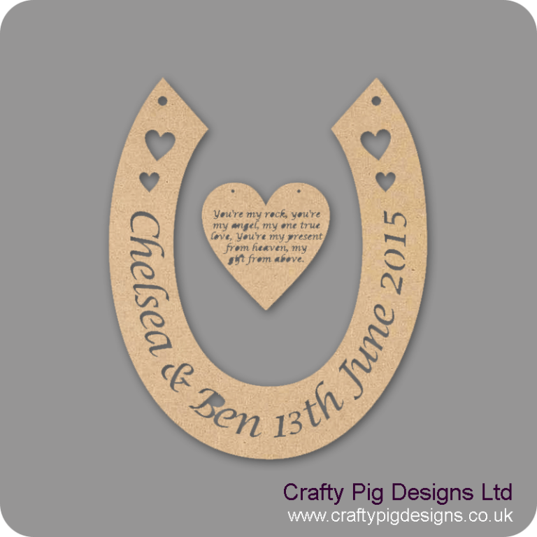 3mm MDF Wedding Post Box Front Panel