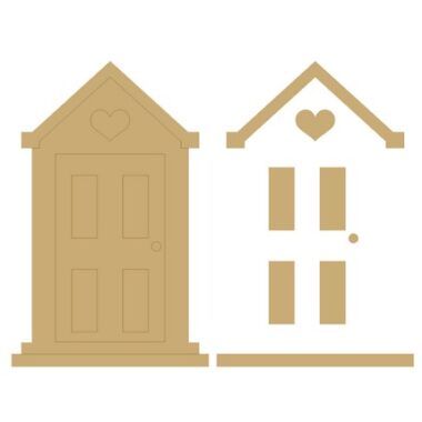 18MM & 3MM MDF - 3D Princess Castle with 3mm turrets and door