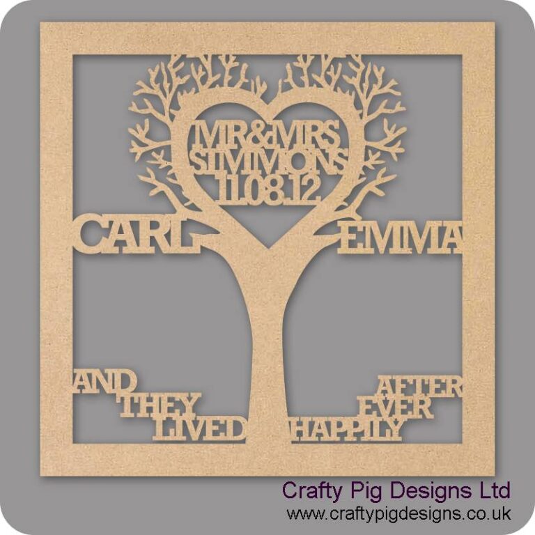 4MM MDF 3D Wishing Tree