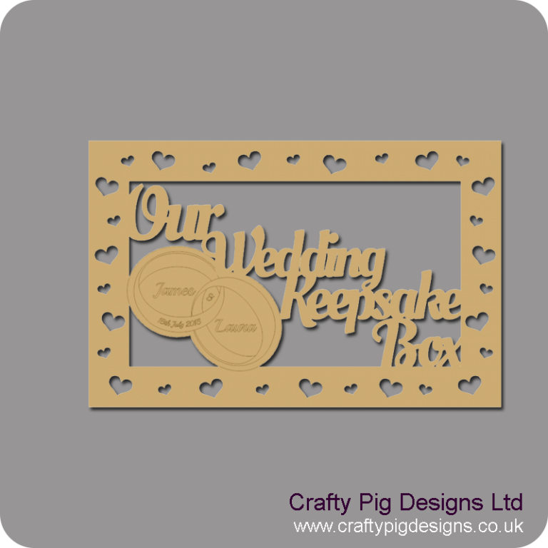 3mm MDF Santa Sleigh and Reindeer for Box Sides