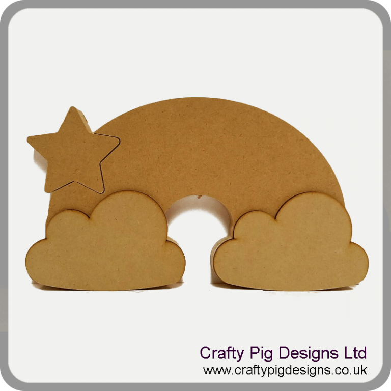 18mm MDF Stacking Rainbow with Bow