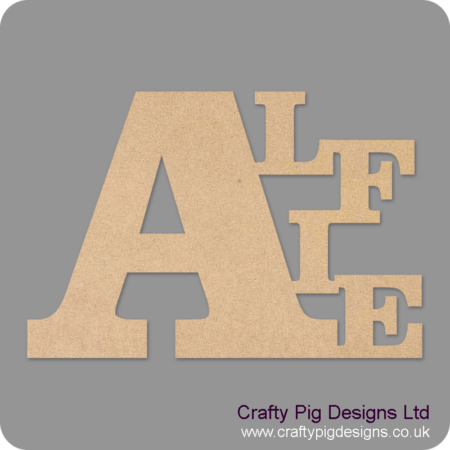 18mm Freestanding Tumbling Letters - Home