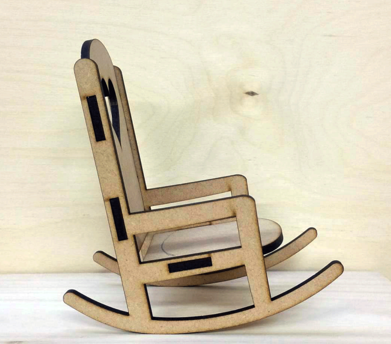 4mm MDF Rocking Chair
