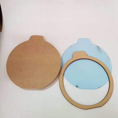 Freestanding Bordered Perspex Angel Frame