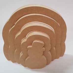 18mm MDF Stacking Rainbow with Bow