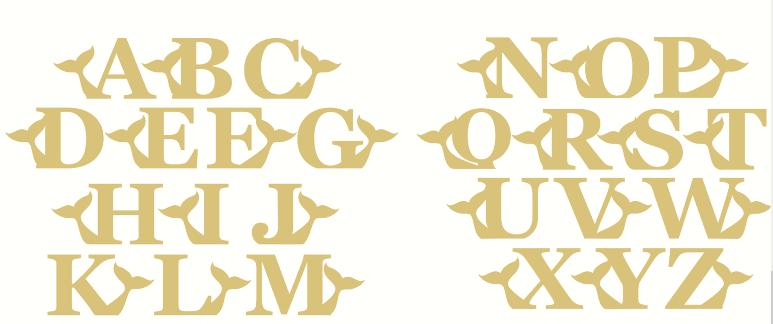 3mm MDF Ariel Font Letters and numbers