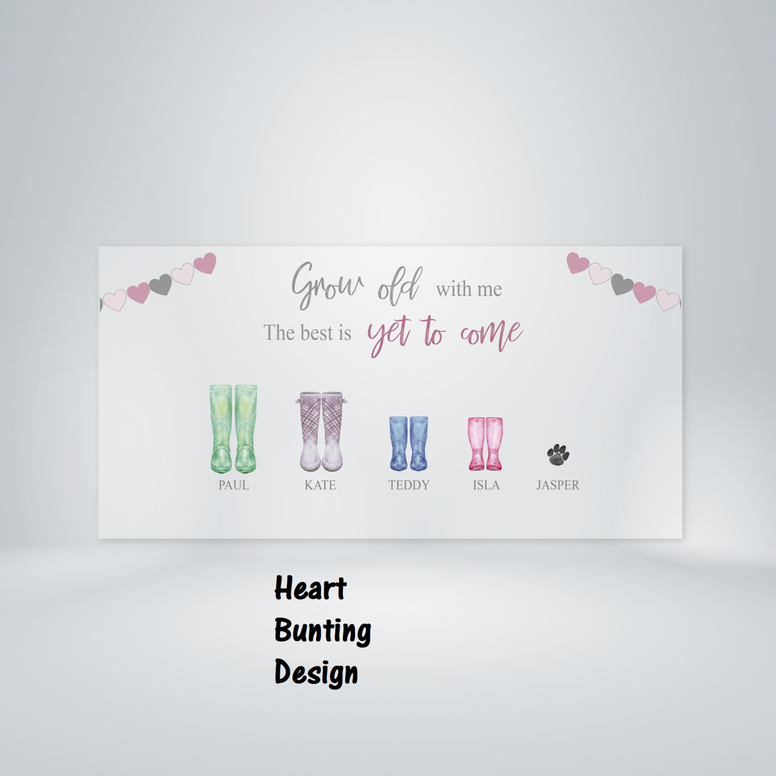 Printed Wellington Boot Plaque