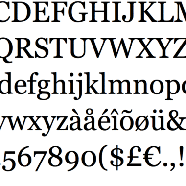 3mm MDF Georgia Bold Font Letters and numbers