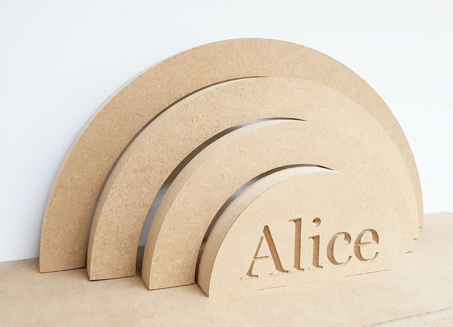 18mm MDF Engraved Craft Shapes